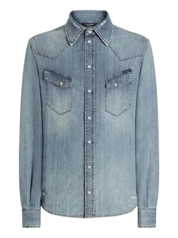 Dolce & Gabbana Western Shirt - Blue