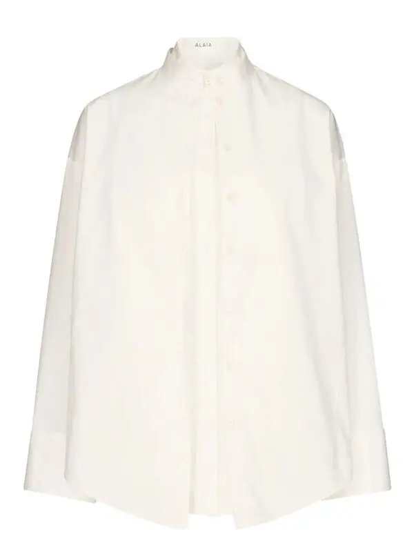 Alaïa Cotton Layered Shirt - White