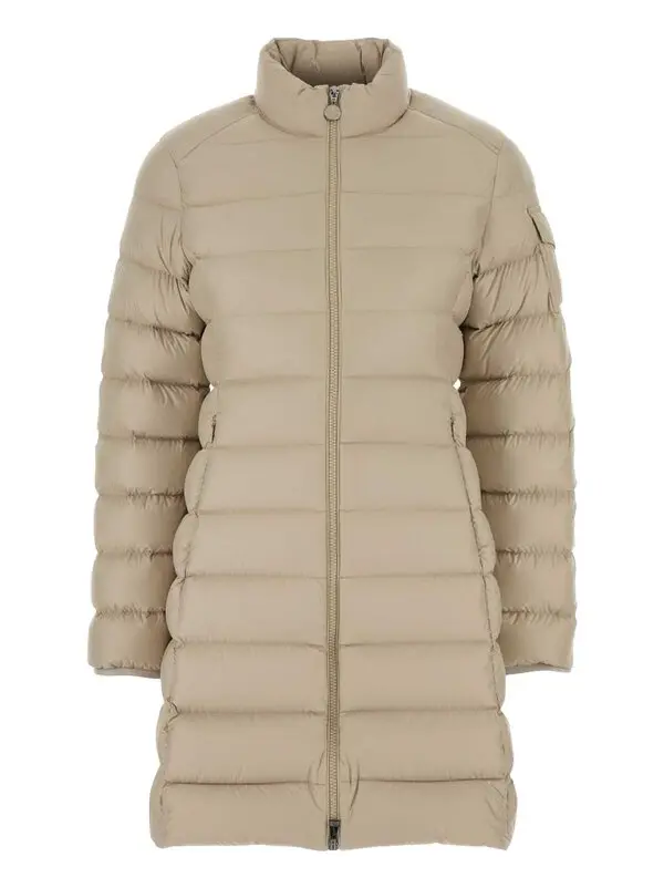 Moncler Sand Polyester Igresse Down Jacket - Brown