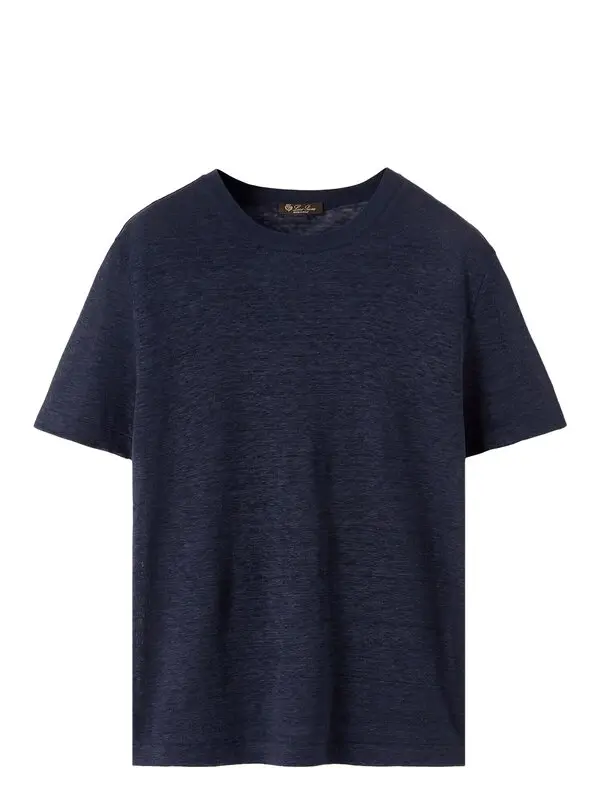 Loro Piana Gargano Linen Crewneck T-shirt - Multicolor