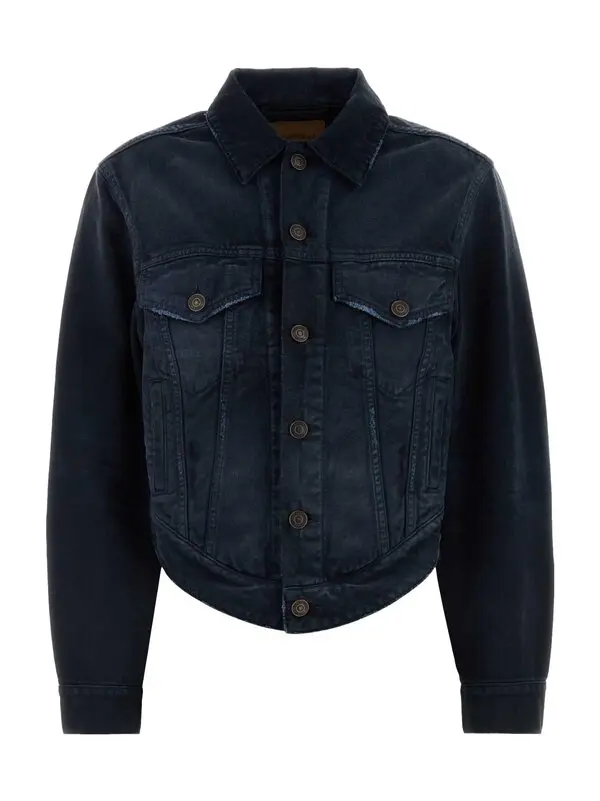 Balenciaga Dark Denim Jacket - Blue