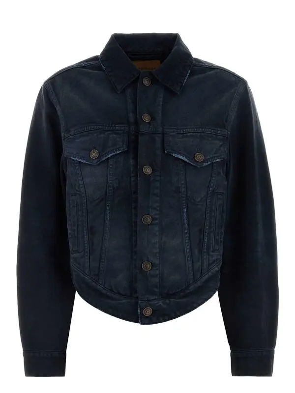 Balenciaga Dark Denim Jacket - Blue