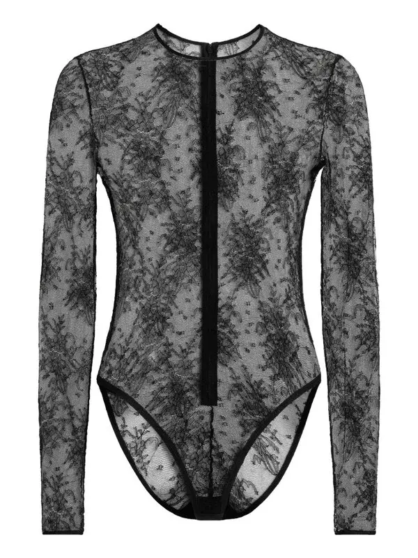 Dolce & Gabbana Chantilly Lace Bodysuit - Black