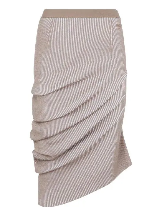 Fendi Organza Floral Print Midi Skirt - Multicolor