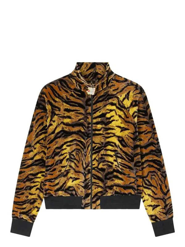 Kenzo Tiger Jacquard Velvet Track Jacket - Multicolor