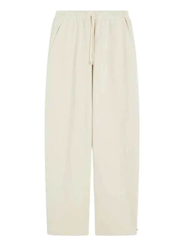 Sportmax Fleece Jersey Wide Leg Pants - White