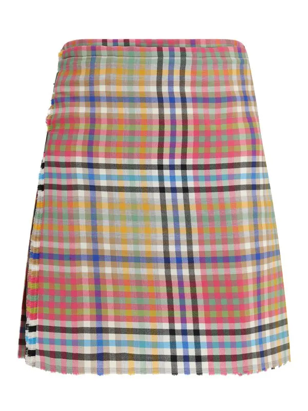 VIVIENNE WESTWOOD Heather Check Mini Kilt - Multicolor