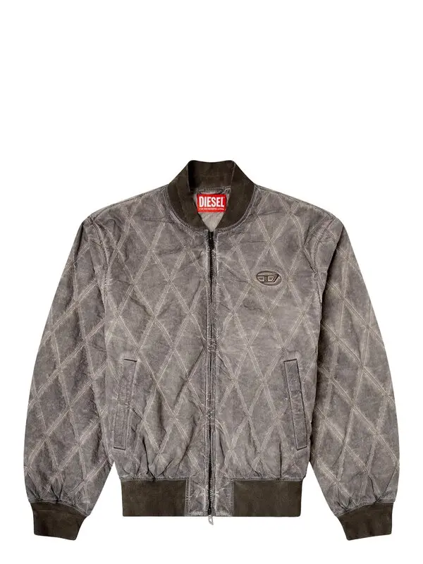 DIESEL® Diamond-quilted Cotton Blend Jacket - Multicolor