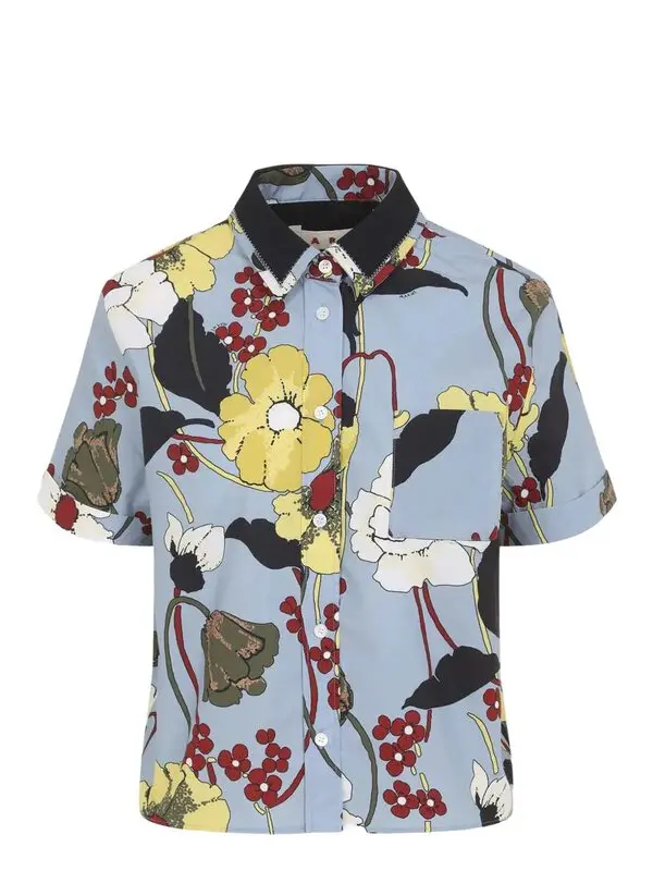 Marni Floral Print Shirt - Blue