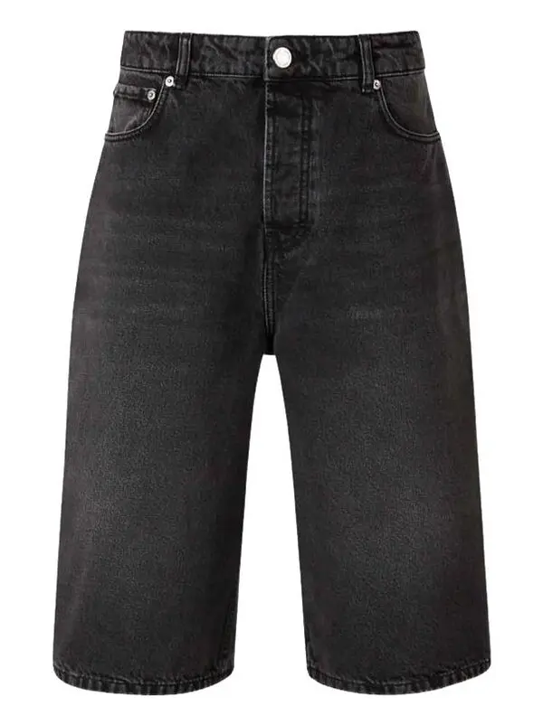 AMI Paris Denim Shorts - Black