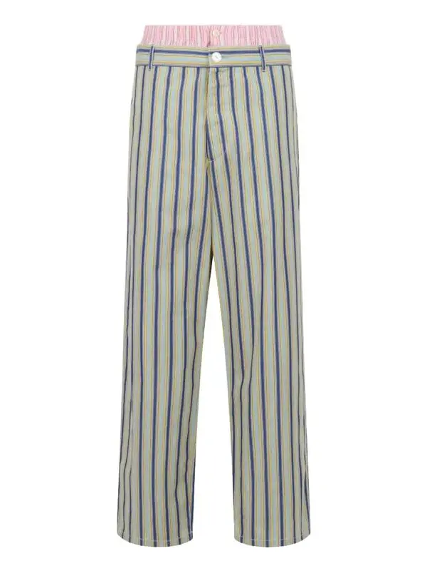 Marni Striped Wide-leg Trousers - Multicolor