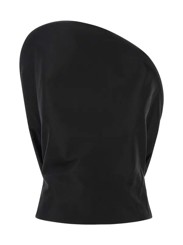 Magda Butrym Off-the-shoulder Bustier Top - Black