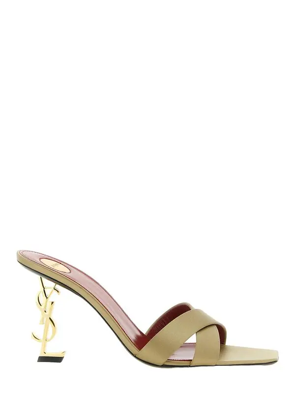 Saint Laurent Opyum Mules - Green
