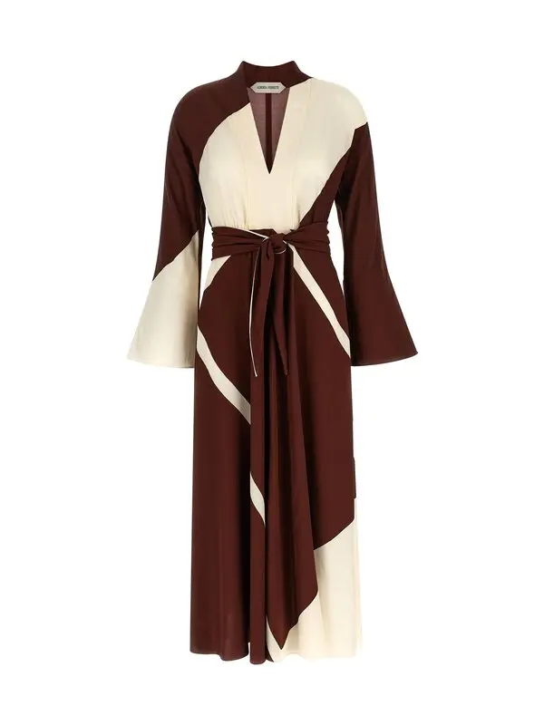 Alberta Ferretti Printed Viscose Twill Dress - Multicolor