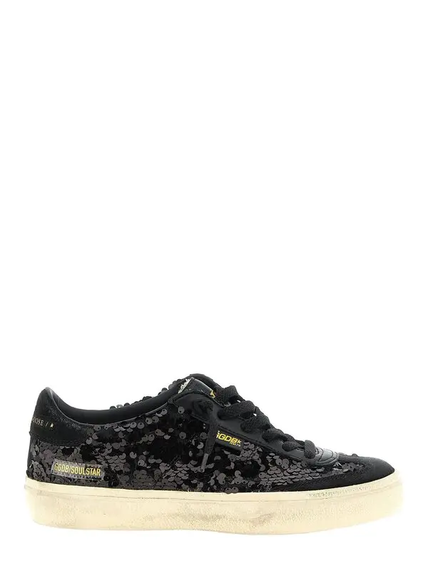GOLDEN GOOSE Soul Star Sequin Sneakers - Black