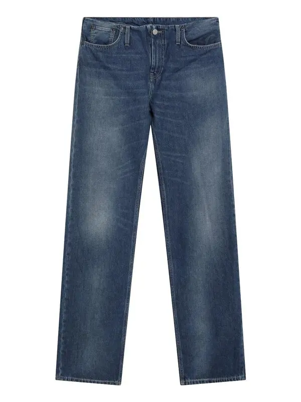 Acne Studios Straight Wide Leg Denim Trousers - Blue