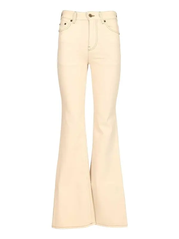 Burberry Flared Jeans - White