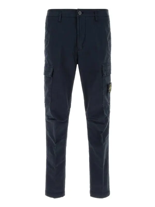 Stone Island Stretch Cotton Cargo Pant - Blue