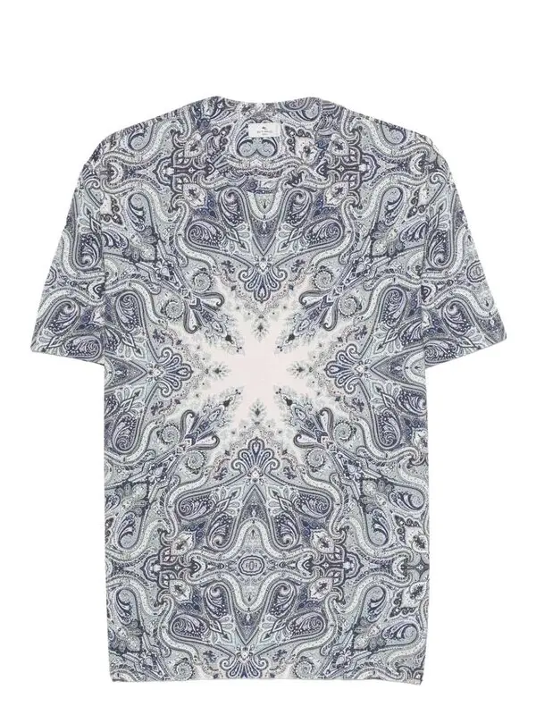 Etro Paisley Print T-shirt - Blue