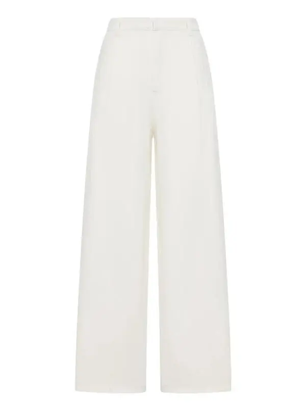 Max Mara Palazzo Pants - Cream