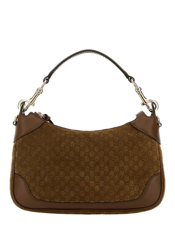 Gucci Suede Handbag - Brown