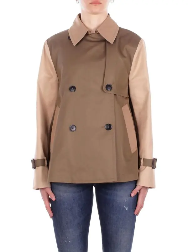 Max Mara Double Breasted Coat - Multicolor