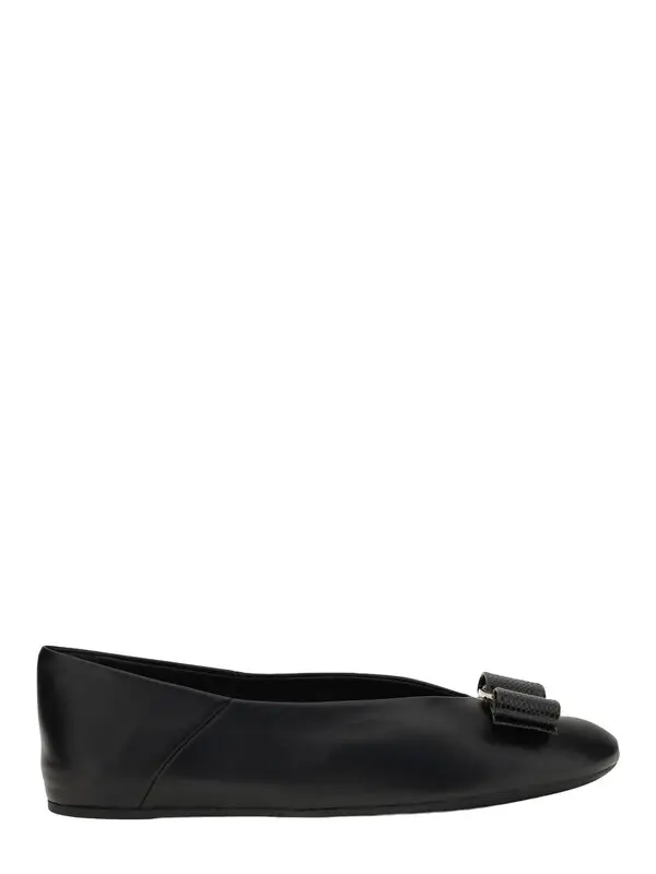 FERRAGAMO Vara Bow Ballerinas - Black