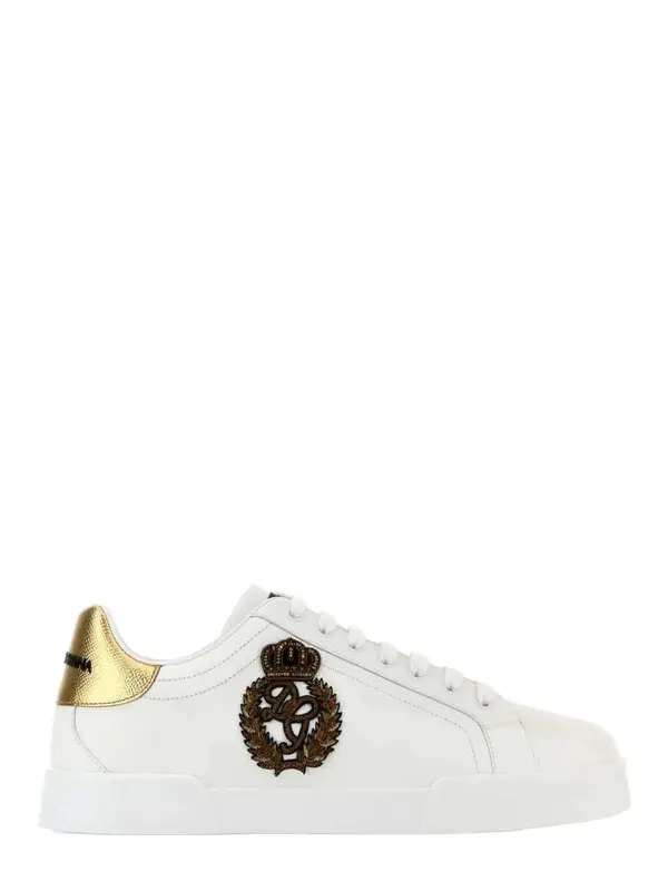 Dolce & Gabbana Portofino Leather Lace-up Sneakers - Multicolor
