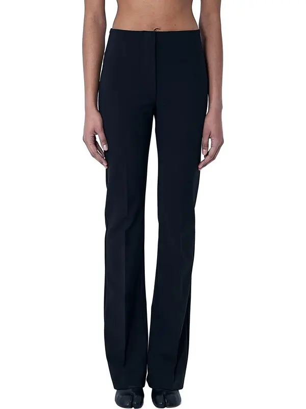 Sportmax Stretch Finish Mid Rise Pants - Black