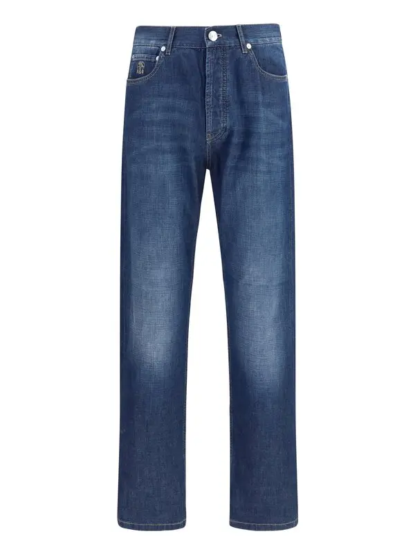 Brunello Cucinelli Lightweight Denim Pants - Blue