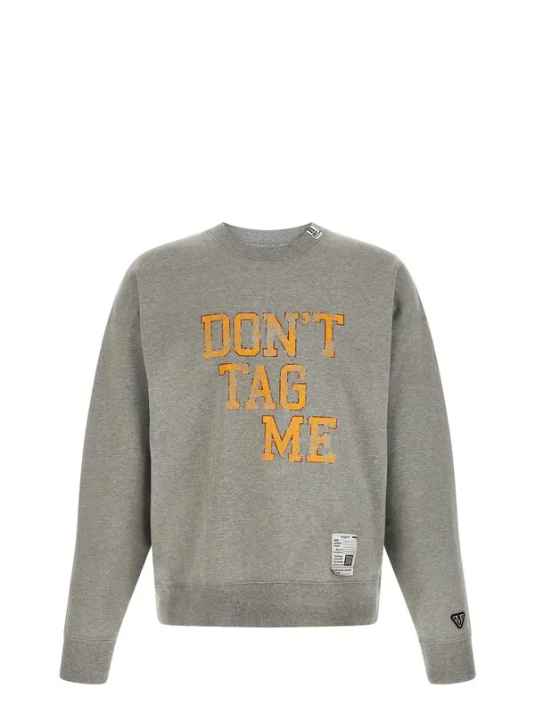 Mihara Yasuhiro Don't Tag Me' Sweatshirt - Gray