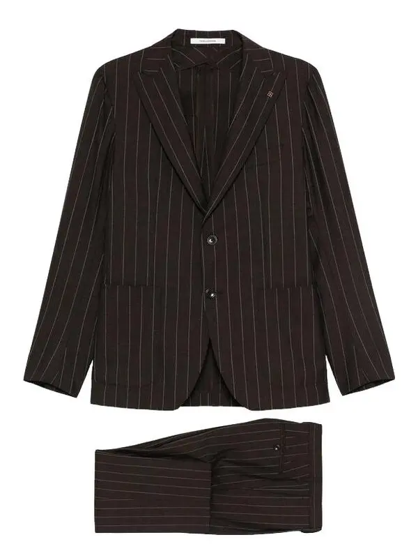 Tagliatore Suits Single Breasted Suits - Brown