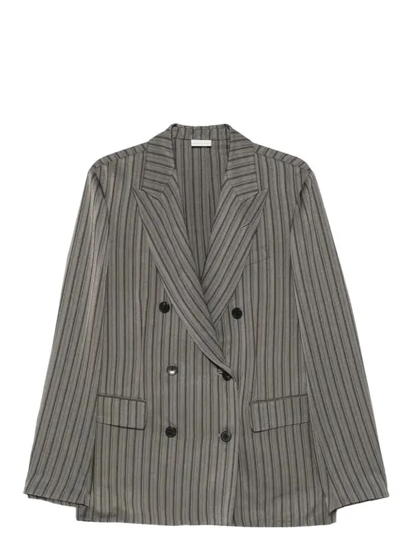 Dries Van Noten Balto Double-breasted Blazer - Gray