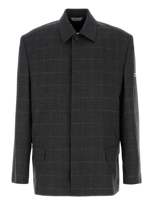 Balenciaga Embroidered Wool Blazer - Multicolor