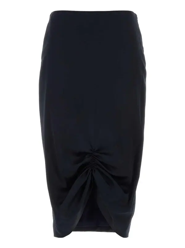 Valentino Garavani Stretch Crepe Skirt - Blue