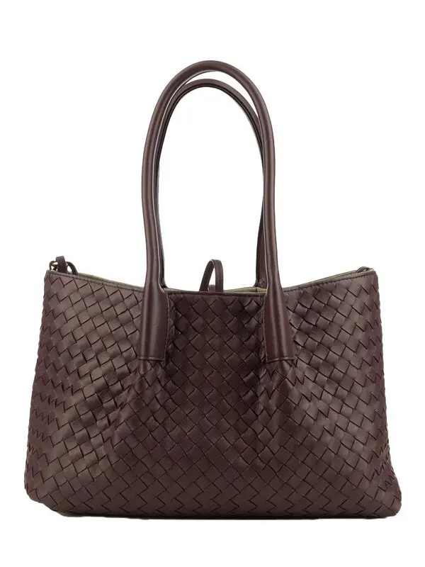 Bottega Veneta Woven Top Handle Shopper Bag - Multicolor