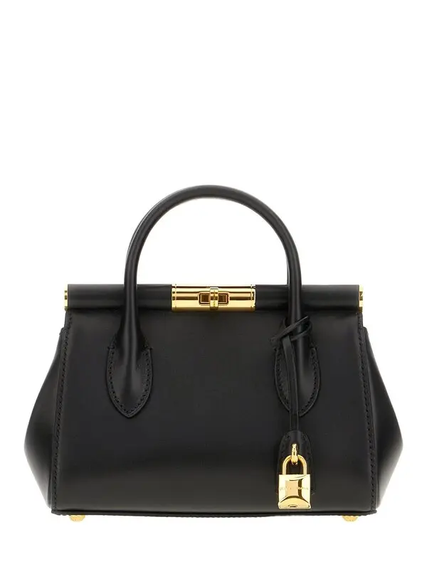 Dolce & Gabbana Top Handle Bag With Padlock Charm - Multicolor