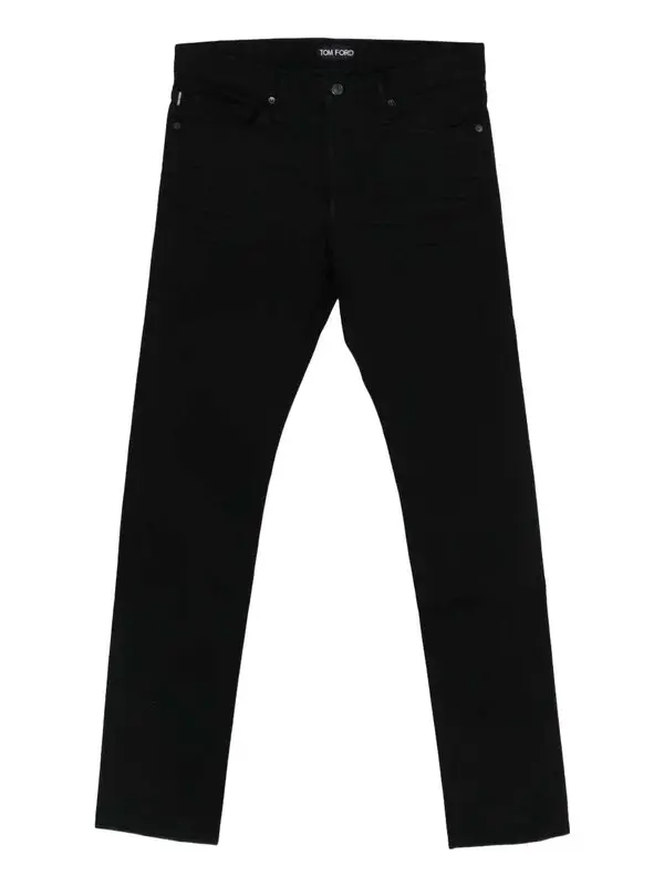 TOM FORD Jeans With Logo Patch - Black