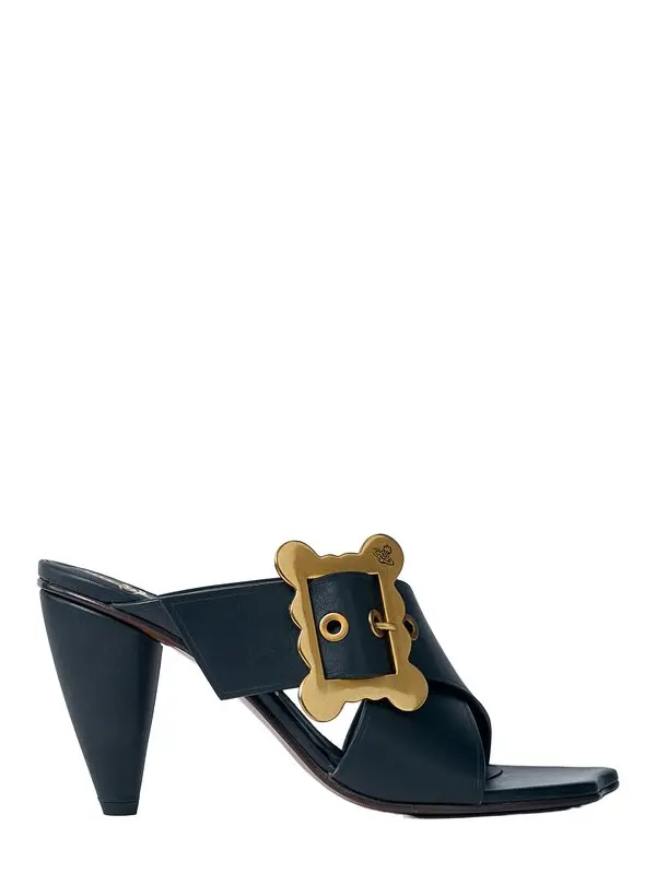 VIVIENNE WESTWOOD Belt Mule Heels - Black