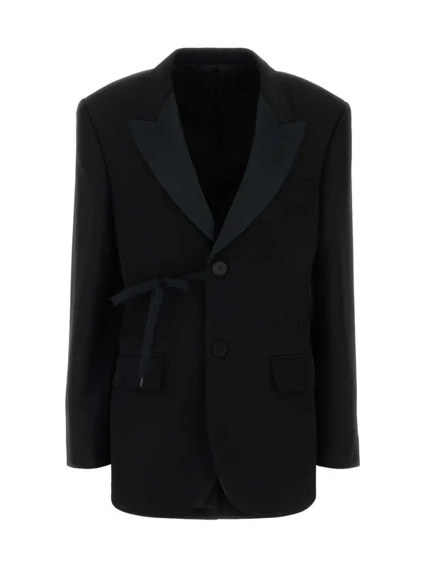 Balenciaga Wool Blazer - Black