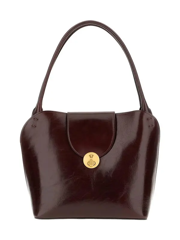 Versace Shopper Bag With Turn Lock Closure - Multicolor