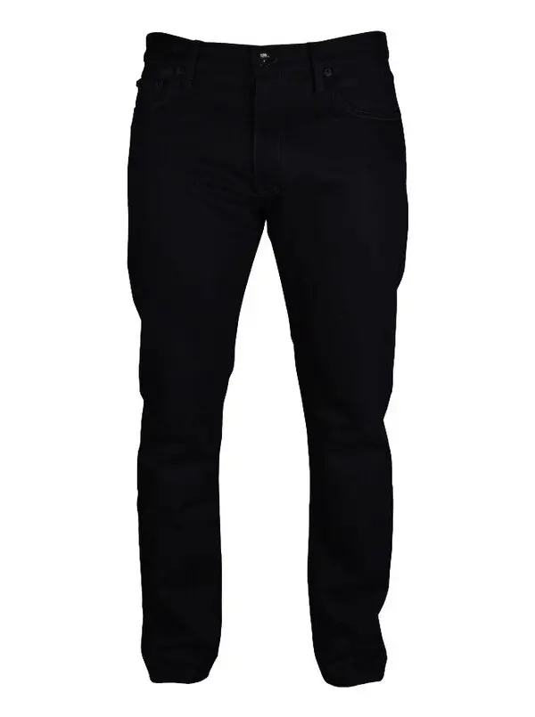 Off-White Five Pocket Jeans With Diagonal Stripes - Black