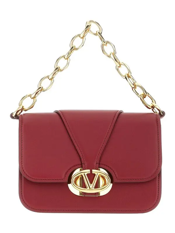 Valentino Garavani Leather Handbag With Chain Strap - Multicolor