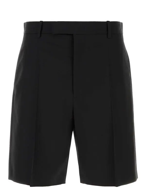 JIL SANDER Wool Bermuda Shorts - Black