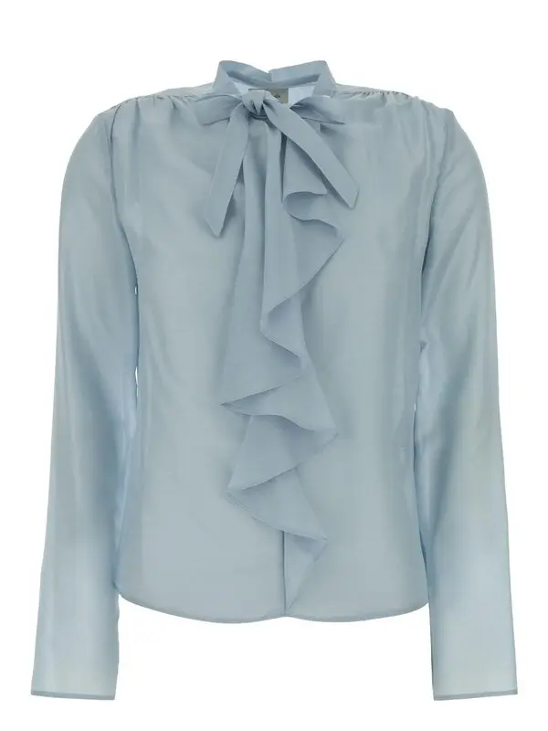 Jacob Cohen Blouse With Front Ruffle - Multicolor