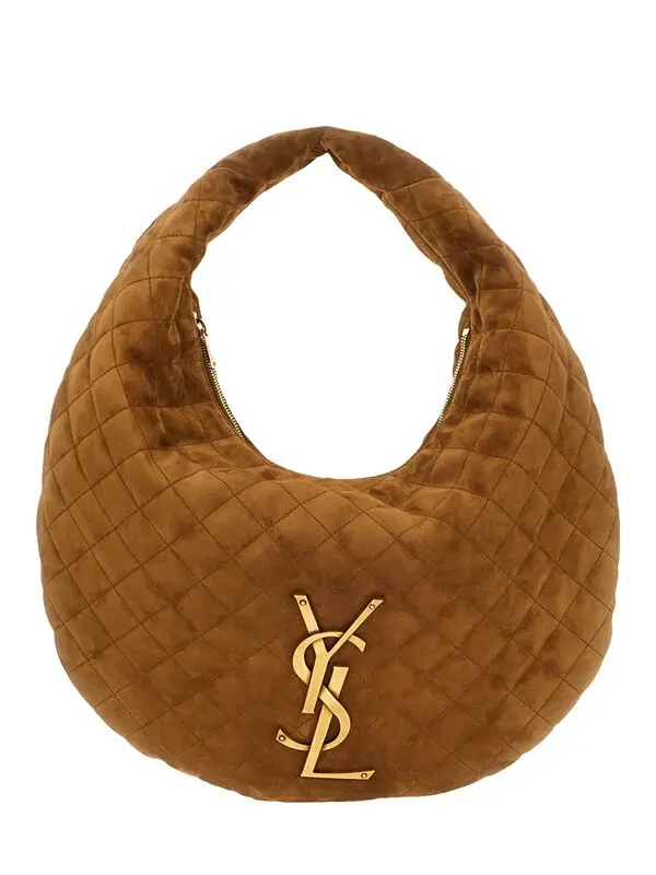 Saint Laurent Quilted Monogram Shoulder Bag - Multicolor