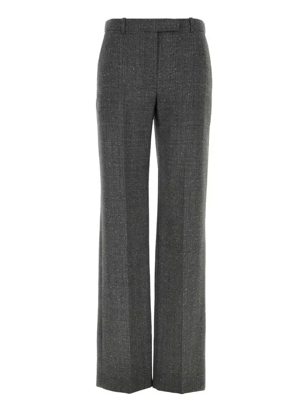 Alexander McQueen Embroidered Wool Trousers - Multicolor