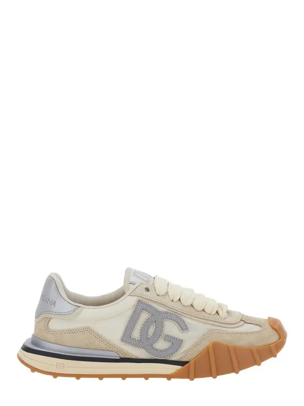 Dolce & Gabbana Leather Dg Athletic Sneakers - White