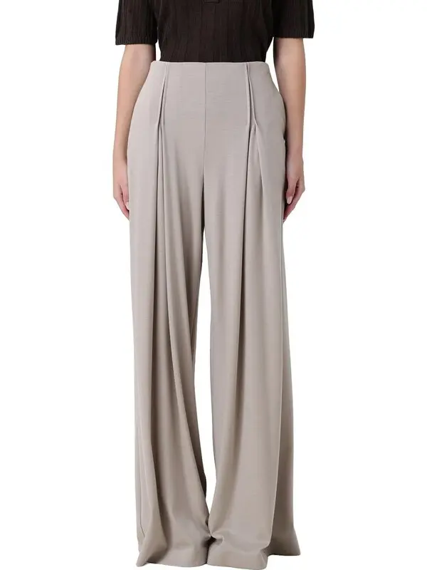 Max Mara Tailored Virgin Wool Blend Trousers - Cream