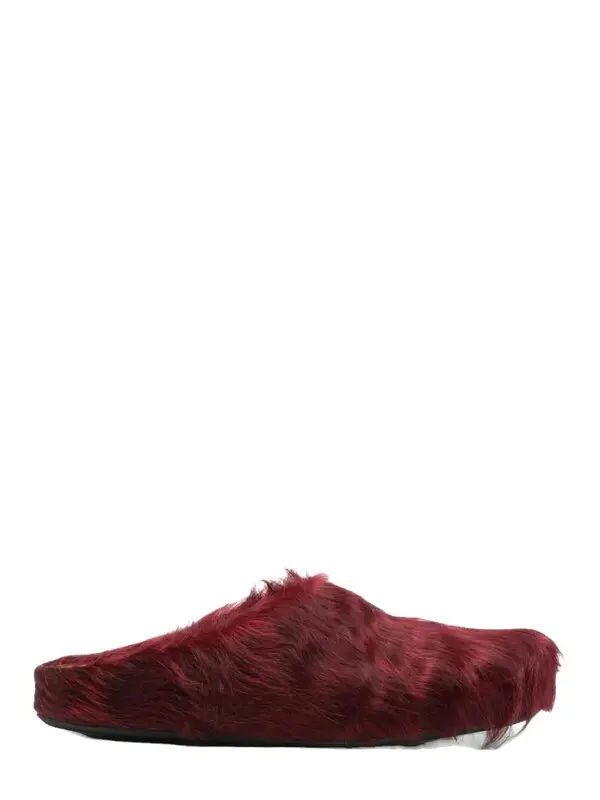 Marni Mules Footbed In Pony Skin And Calfskin - Multicolor